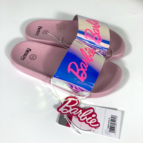 Barbie | Shoes | Nwt Barbie Girl Slide Sandal Pink Licensed | Poshmark